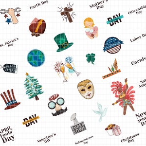 Student Life Sticker Pack, 500 Png Digital Planner Stickers, Pre ...