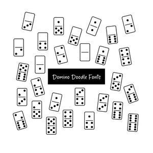 Domino Doodle Fonts, Instant File Otf, Ttf Font Download, Digital ...