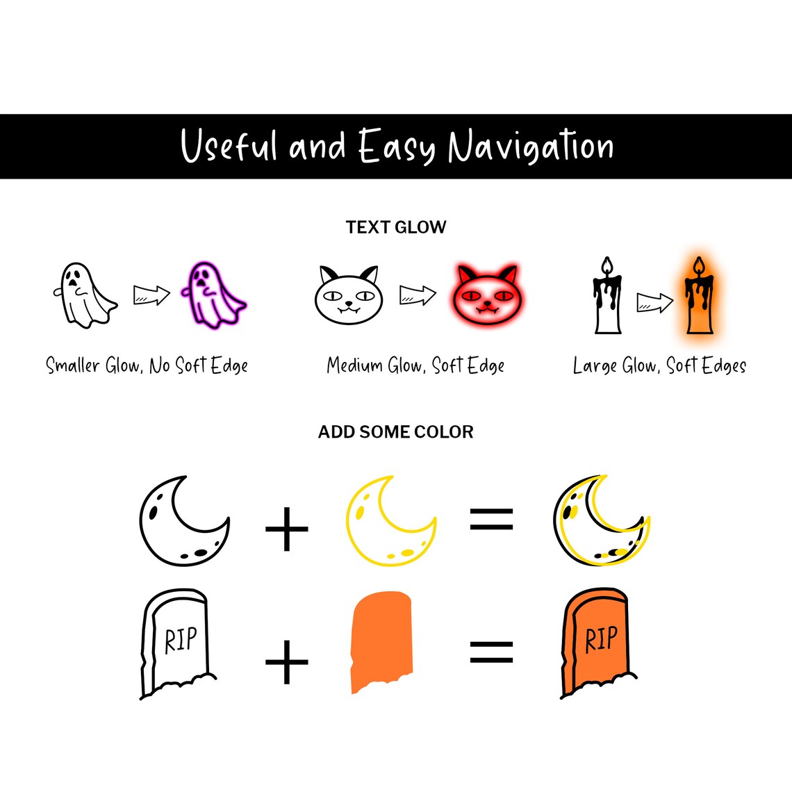 Halloween Doodle Font, Instant File Otf Font Download, Digital Haunted ...