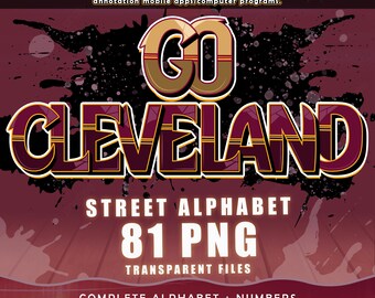 Monster Party Cartoon Street Alphabet Font, 81 PNG Transparent Files ...