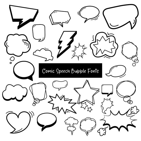 Comic Speech Bubble Font