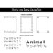 Animal Doodle Fonts, Instant File Otf, Ttf Font Download, Digital Font ...