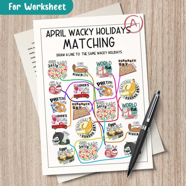 April Wacky Holidays Sticker, 25+ Png Funny Awareness Digital Planner ...
