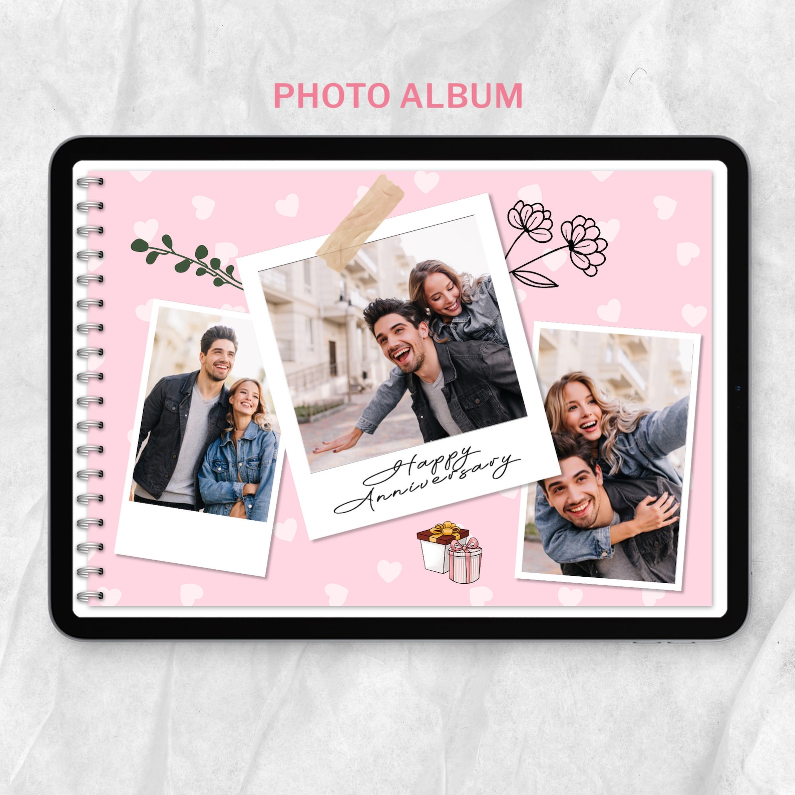 Digital Wedding Anniversary Photo Album Scrapbook Journal - Etsy