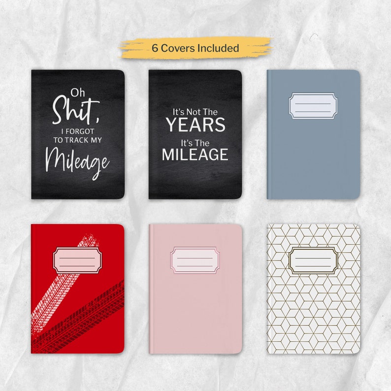 Digital Mileage Log, Vehicle Maintenance Tracker, Car Trip Odometer ...