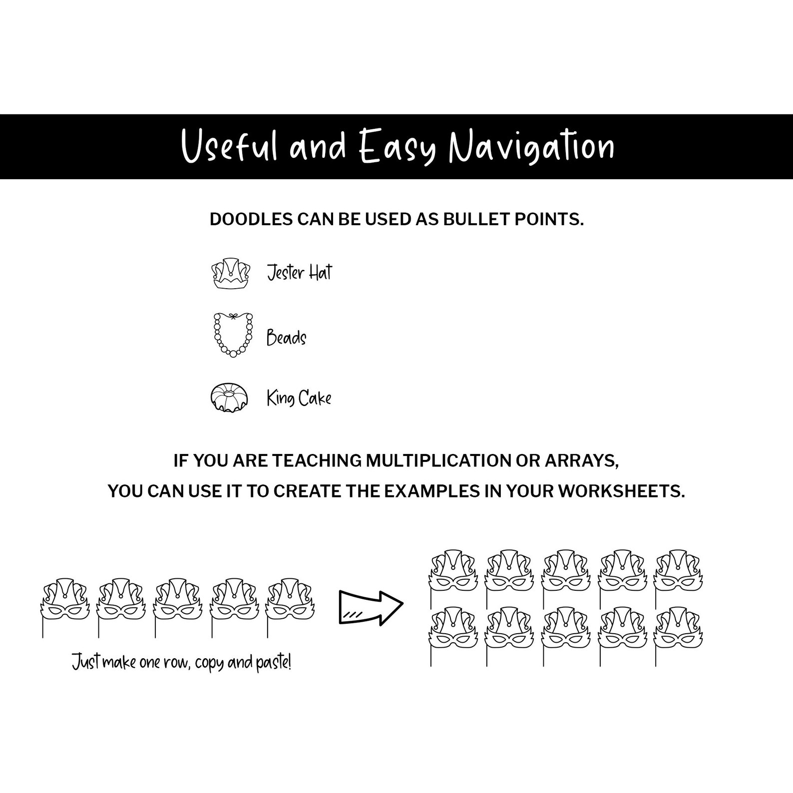 Mardi Gras Doodle Fonts, Instant File Otf, Ttf Font Download, Digital ...