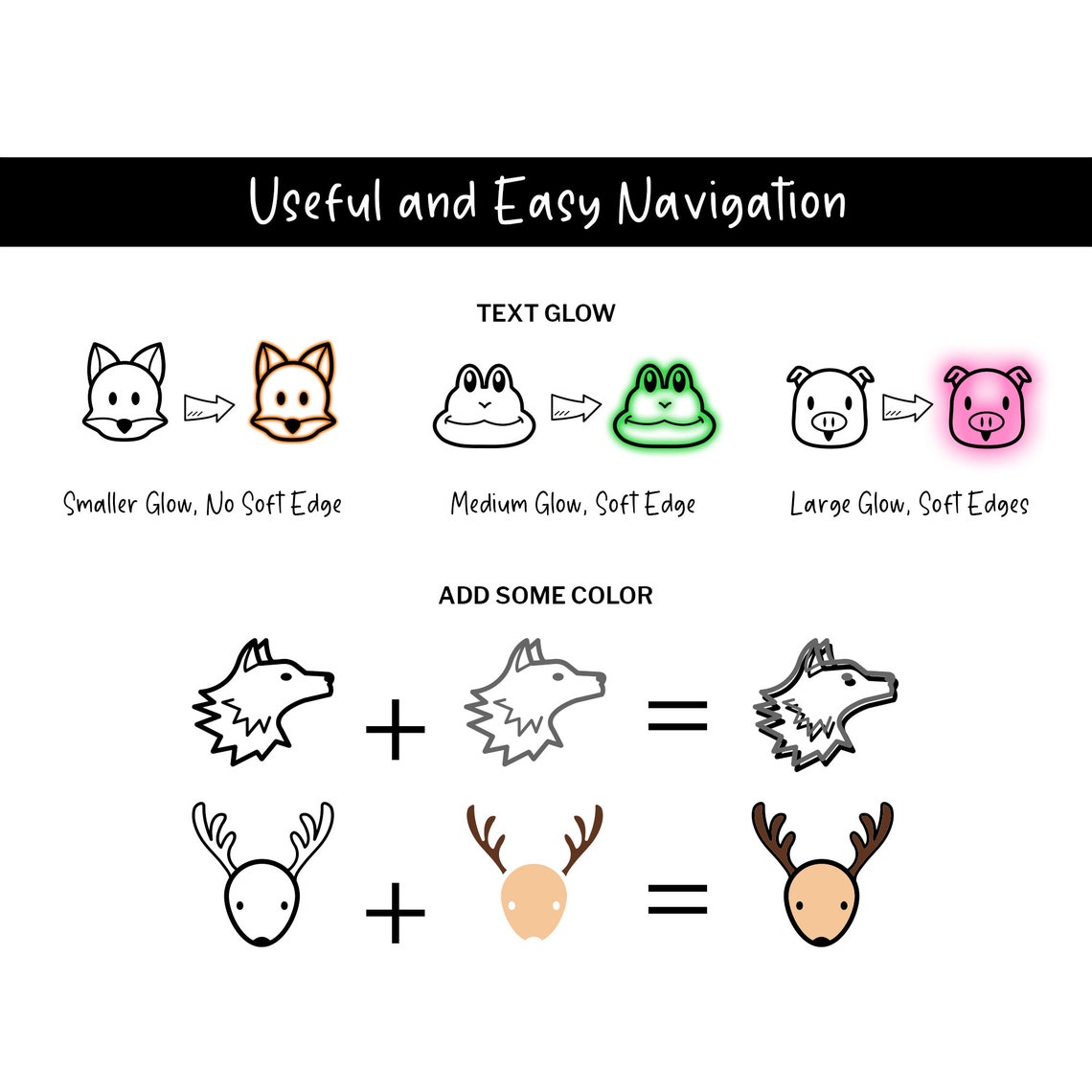 Animal Doodle Fonts, Instant File Otf, Ttf Font Download, Digital Font ...