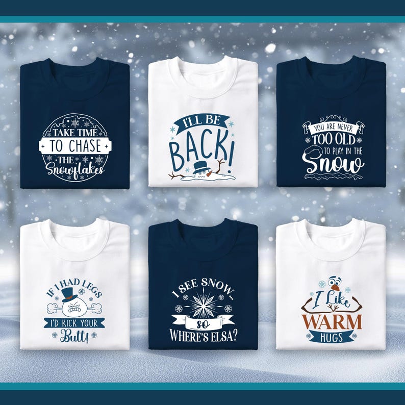 Angry Snowman Quotes SVG Bundle: Holiday Winter Designs (digital ...