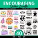 40 Encouraging Quotes SVG Bundle: Inspirational Clipart (digital ...