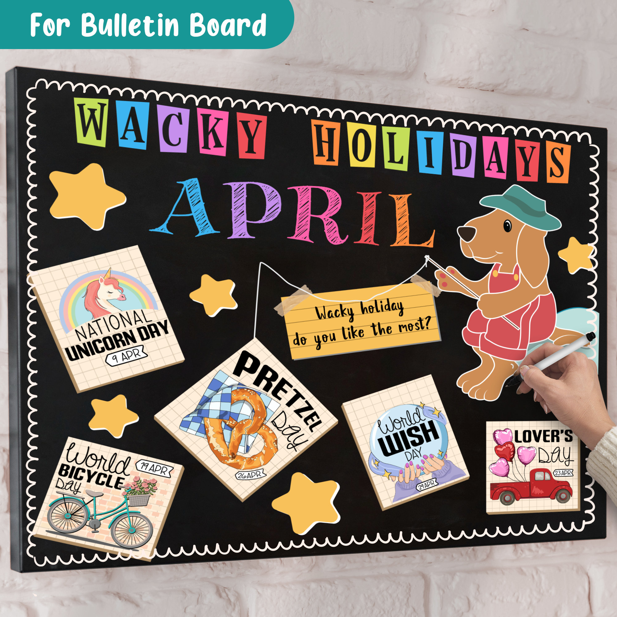 April Wacky Holidays Sticker, 25+ Png Funny Awareness Digital Planner ...