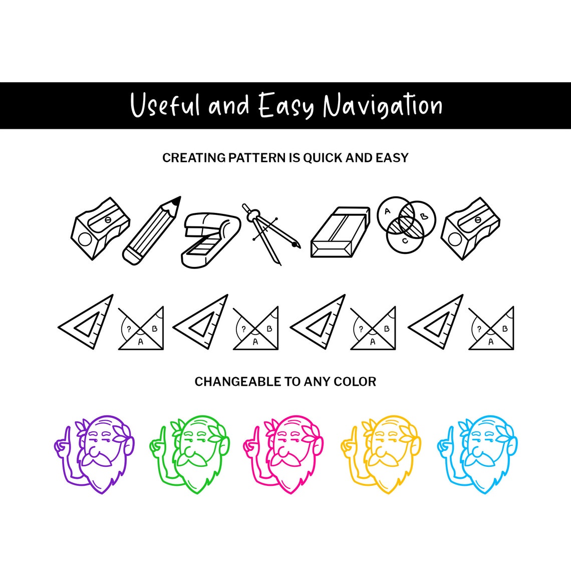 Math Doodle Font, Instant File Otf, Ttf Font Download, Maths Subject ...