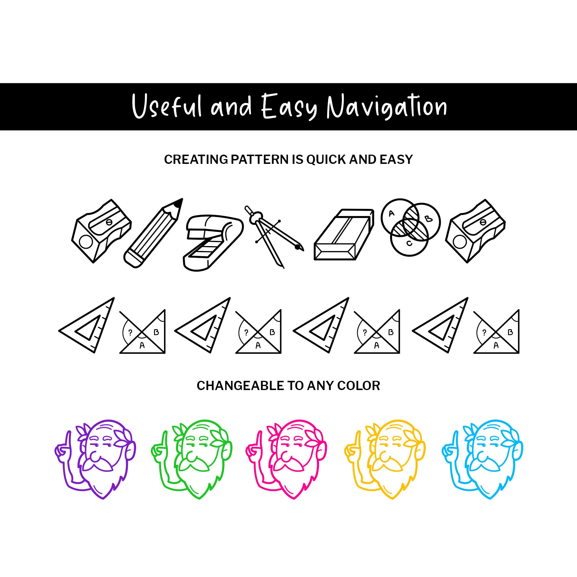 Math Doodle Font, Instant File Otf, Ttf Font Download, Maths Subject ...