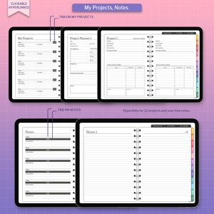 Pastel Student Life Digital Planner: Undated, Hyperlinked (PDF) - Etsy