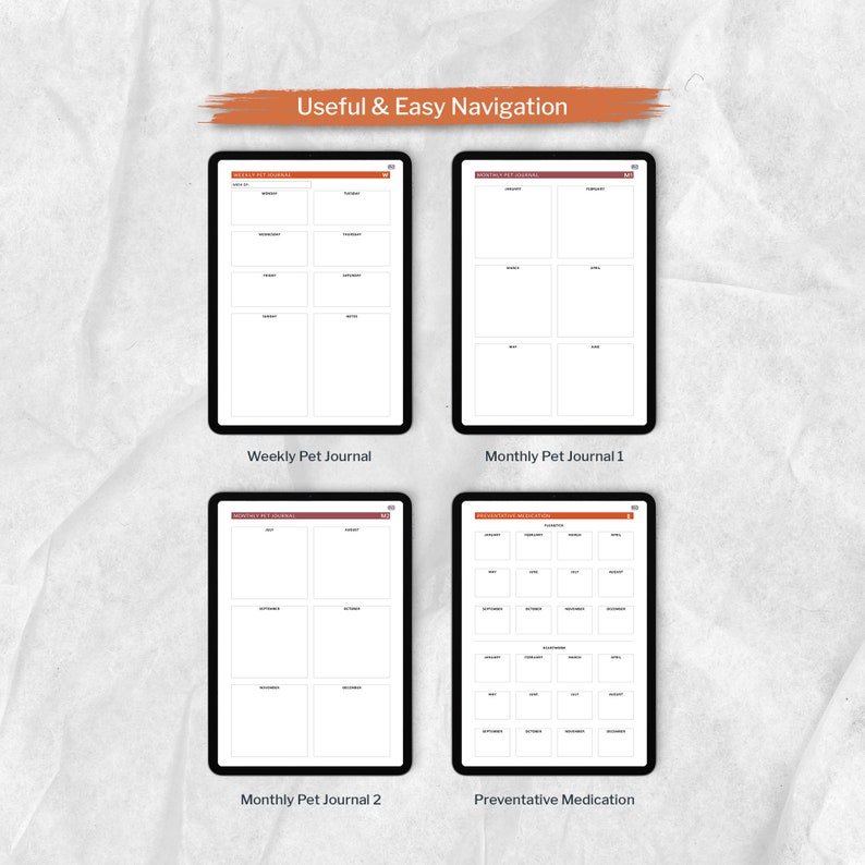 Cat Digital Planner Cat Care Journal All-in-one Pet Tracker - Etsy