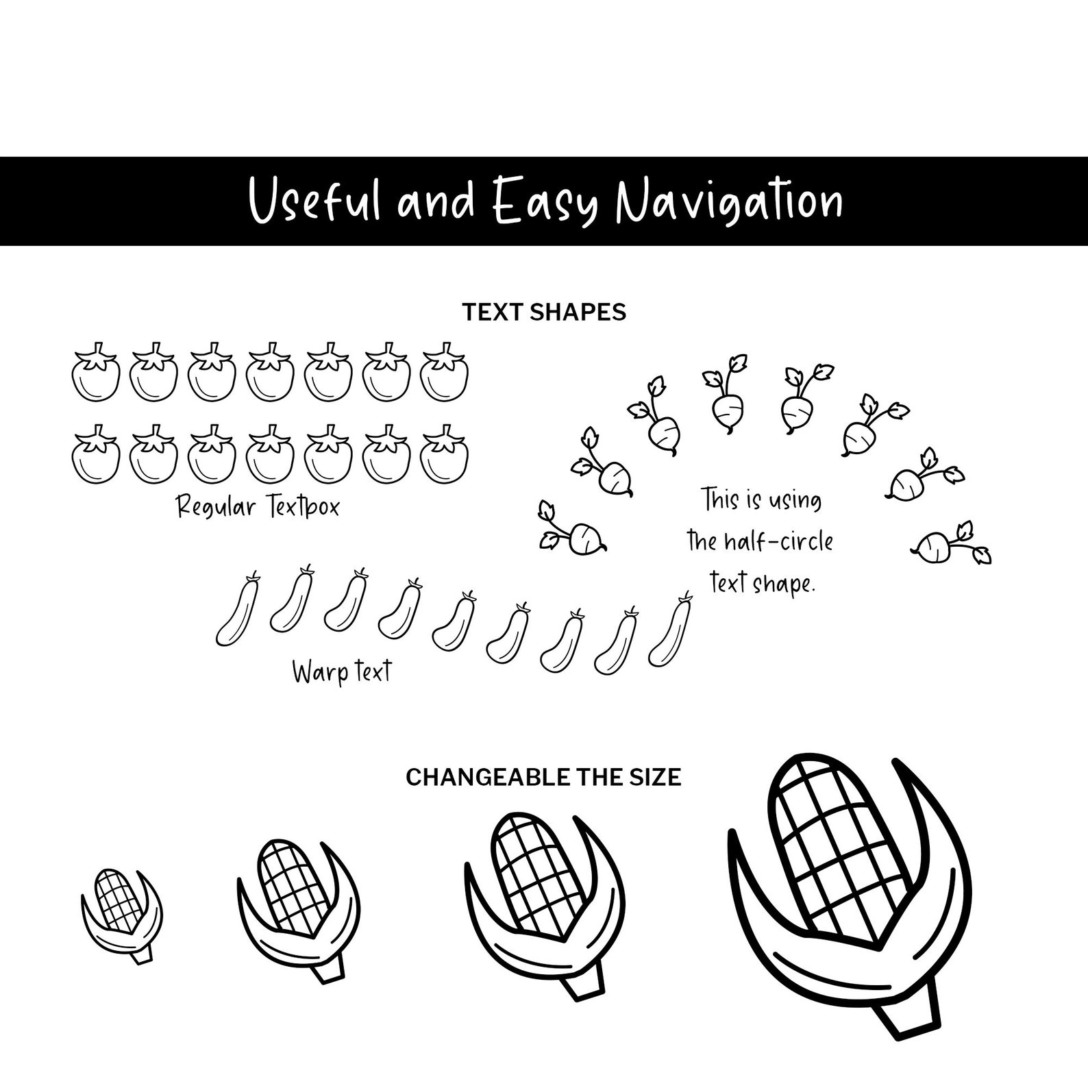Vegetable Doodle Fonts, Instant File Otf, Ttf Font Download, Digital ...