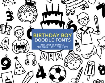Sweets Doodle Fonts Instant File Otf Ttf Font Download - Etsy