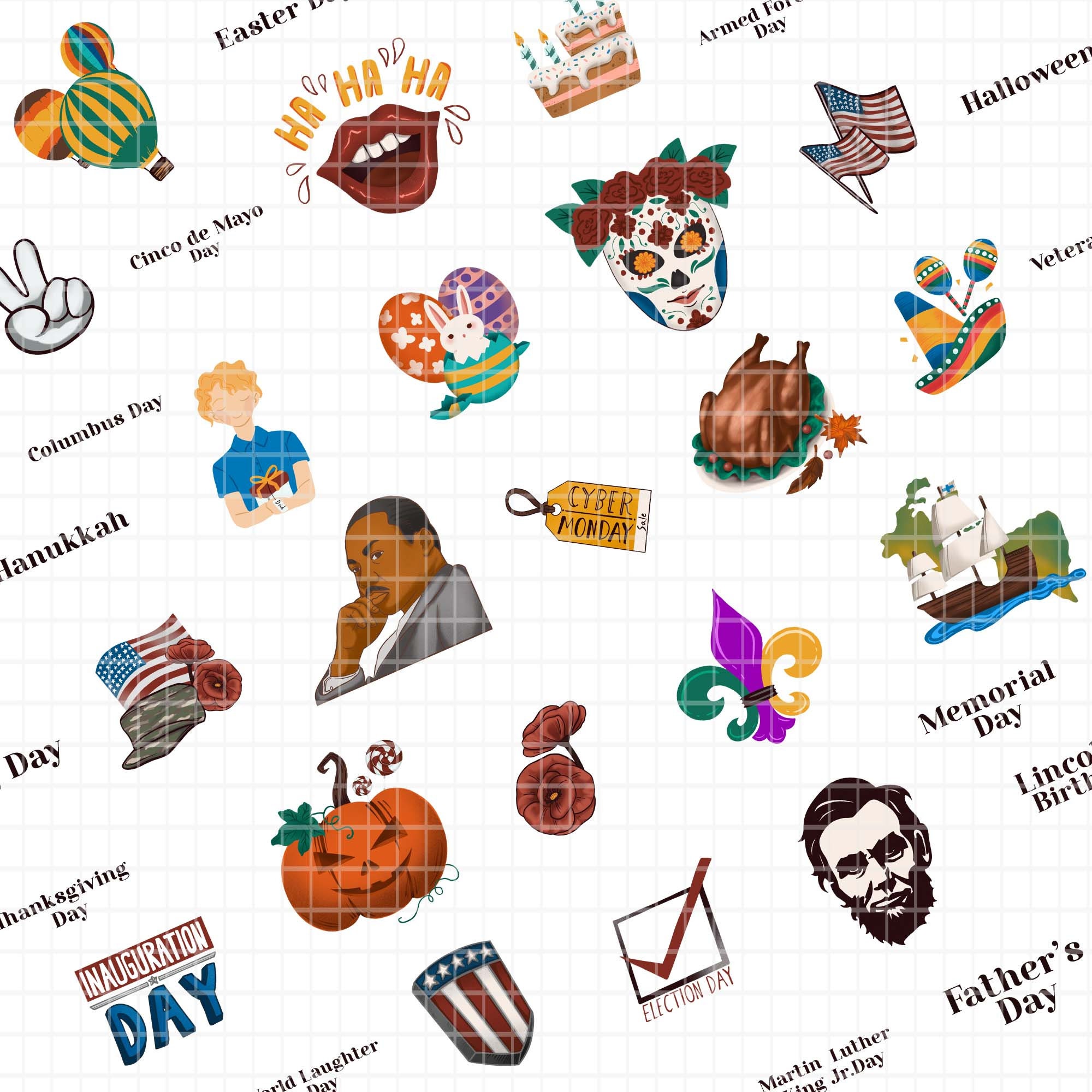 Retro Teacher Sticker Pack, 500+ Png Digital Planner Stickers, Pre ...