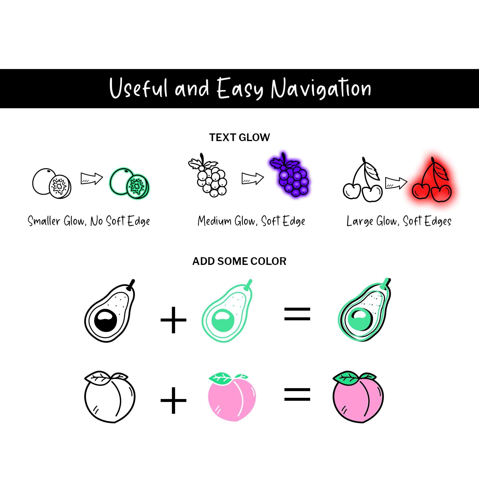 Fruit Doodle Fonts, Instant File Otf, Ttf Font Download, Digital Font ...