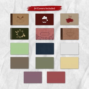 Christmas Digital Photo Album, Scrapbook Journal, Stickers (PDF) - Etsy