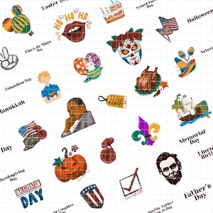 Student Life Sticker Pack, 500+ Png Digital Planner Stickers, Pre ...