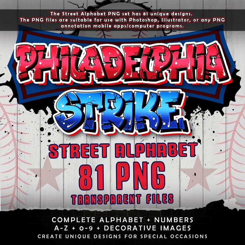 Philadelphia Strike Graffiti Street Alphabet Font, 81 PNG Transparent ...