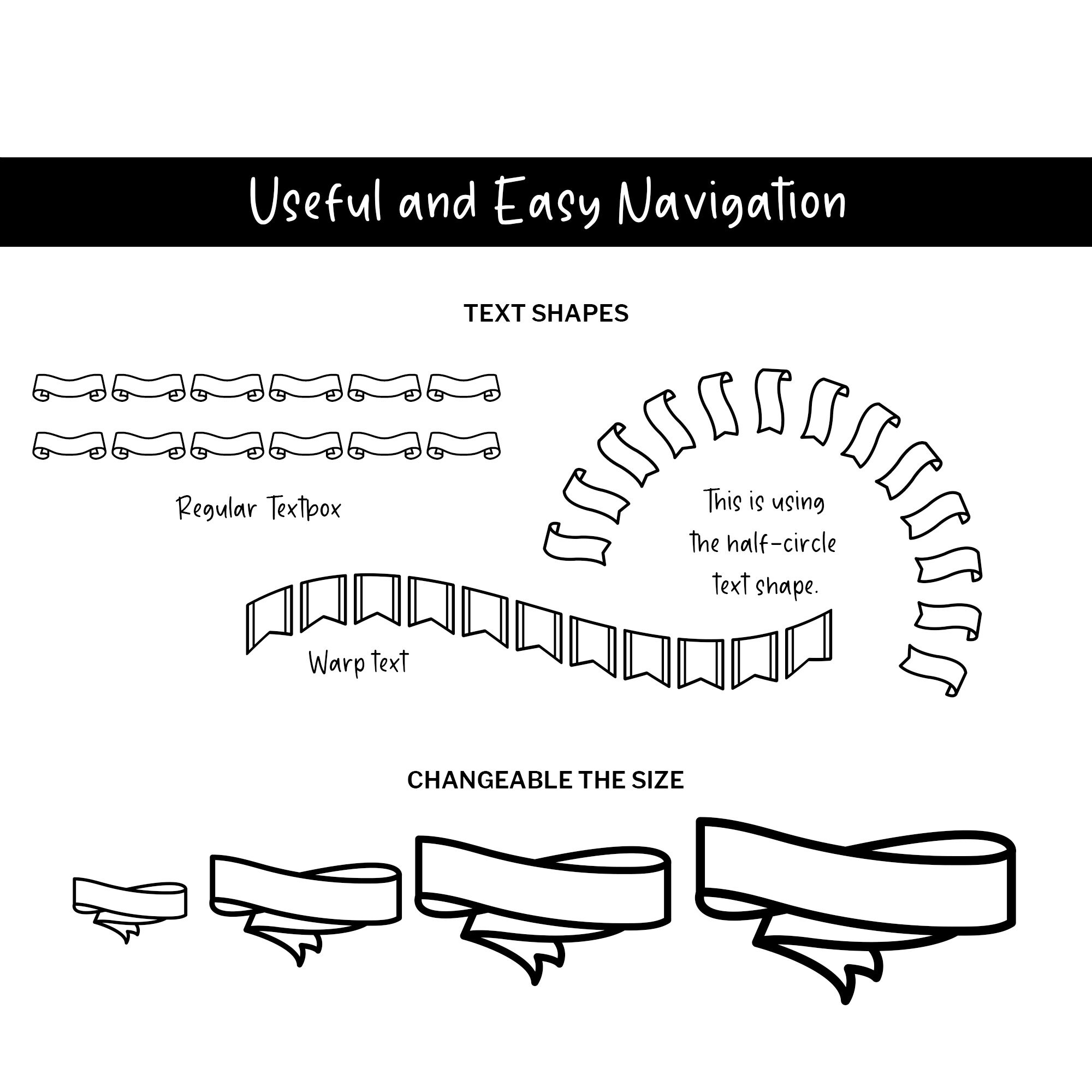 Ribbon Doodle Font, Instant File Otf or Ttf Font Download, Digital ...