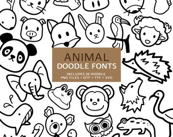 Emotion Doodle Fonts Instant File otf ttf Font Download | Etsy
