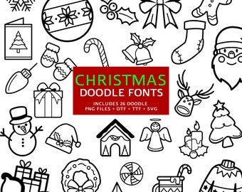 Emotion Doodle Fonts Instant File otf ttf Font Download | Etsy