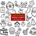 Christmas Doodle Fonts, Instant File Otf, Ttf Font Download, Digital ...
