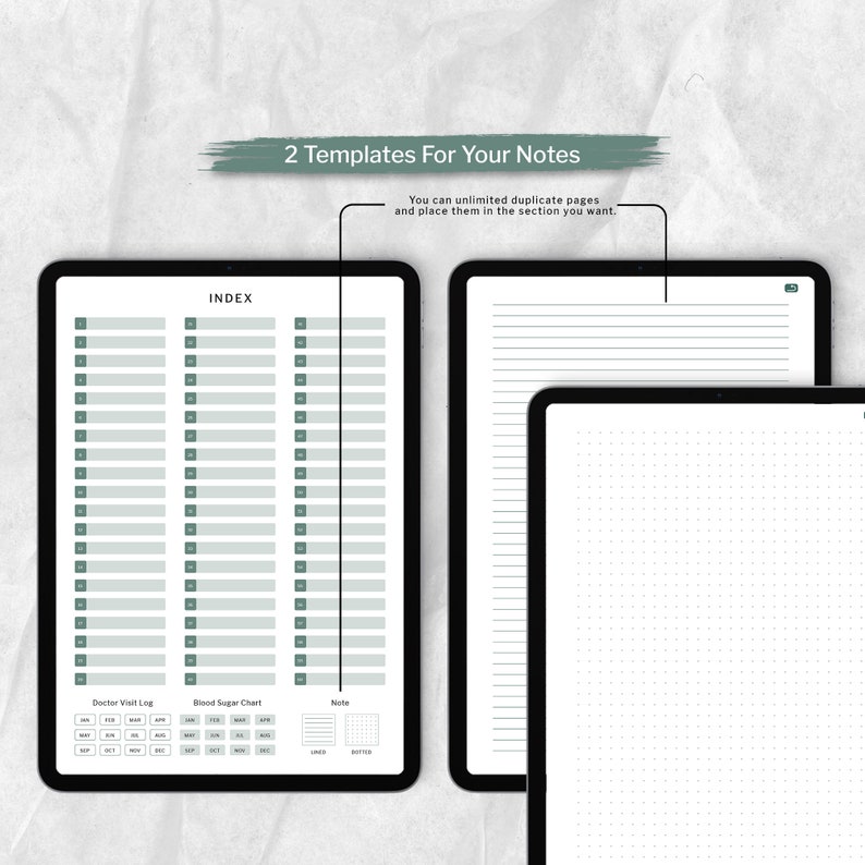 Digital Diabetic Log Blood Sugar Logbook Diabetes Tracker - Etsy
