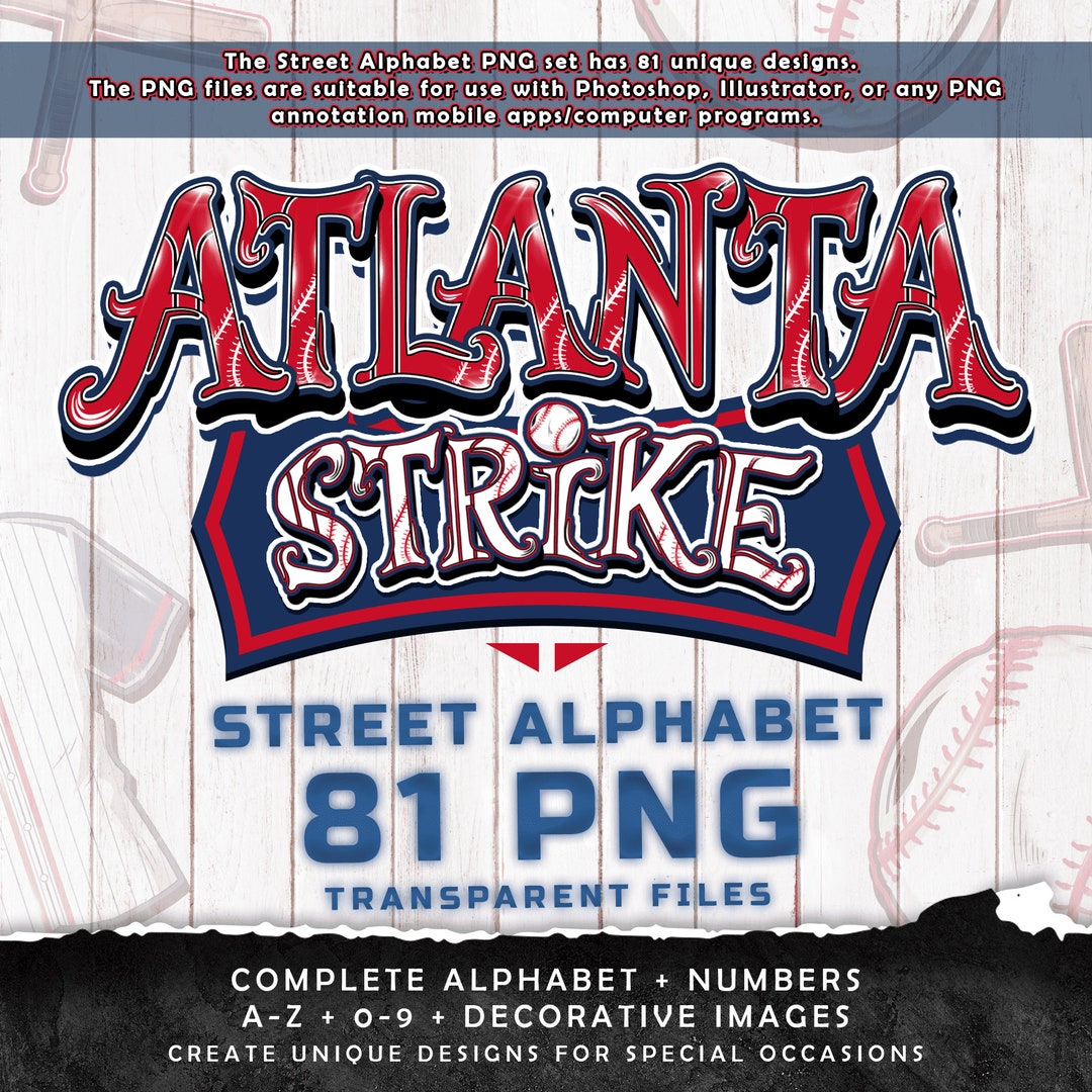 Atlanta Strike Graffiti Street Alphabet Font, 81 PNG Transparent Files ...