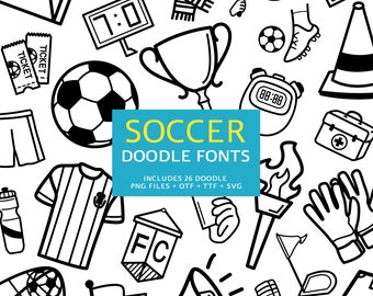 Domino Doodle Fonts Instant File Otf Ttf Font Download - Etsy