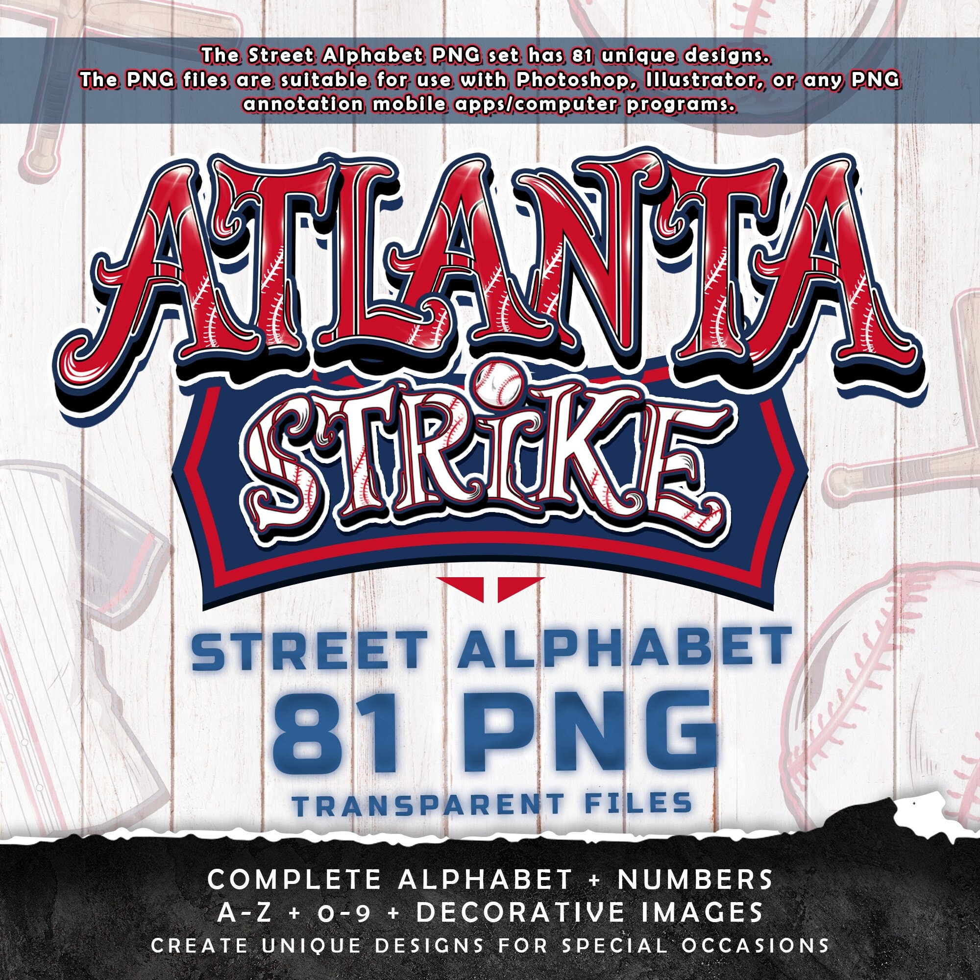 Atlanta Strike Graffiti Street Alphabet Font, 81 PNG Transparent Files ...