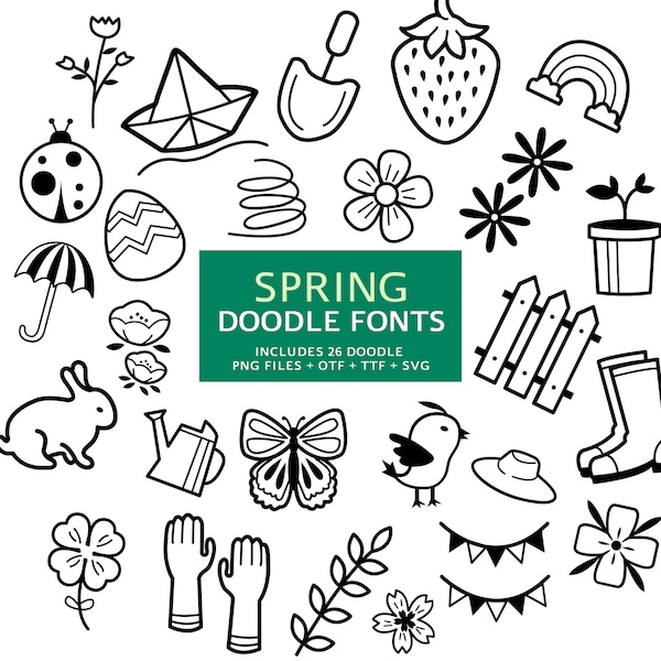 Spring Doodles - Etsy