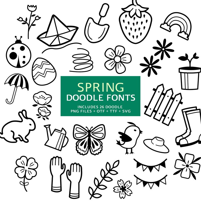 Spring Doodles - Etsy