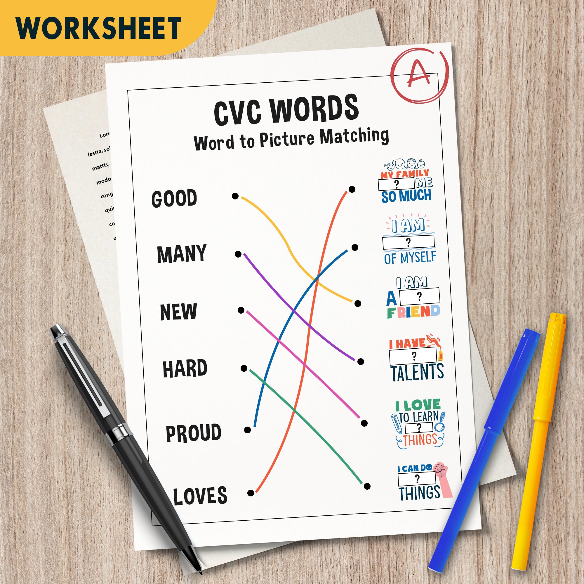 50 Teen Kids Self-esteem Quotes SVG Bundle, Colorful and Black Version ...