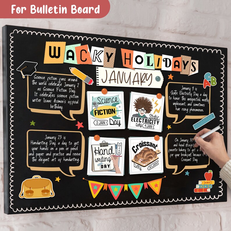 January Wacky Holidays Stickers, 25+ Png Funny Awareness Digital ...