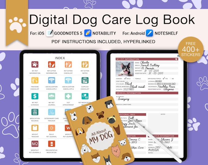 Digital Recipe Book, Digital Food Diary, Customized Blank Notebook ...