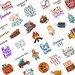 Holiday Digital Sticker Pack, 300+ Png Digital Planner Stickers, Pre ...