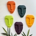 Wall Hanging Stone Mask Set of 5, Sculpture Handmade Art, Wall ...