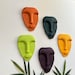 Wall Hanging Stone Mask Set of 5, Sculpture Handmade Art, Wall ...
