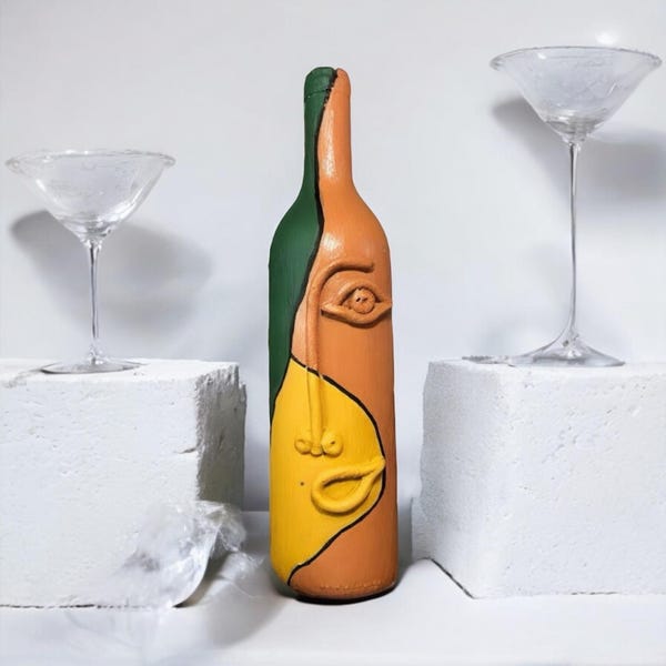 Abstract Face Vase - Etsy