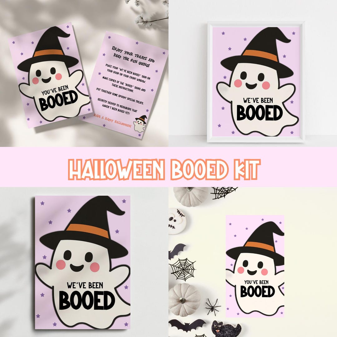 You've Been Booed Printable Game Kit, Halloween Neighborhood Tradition ...