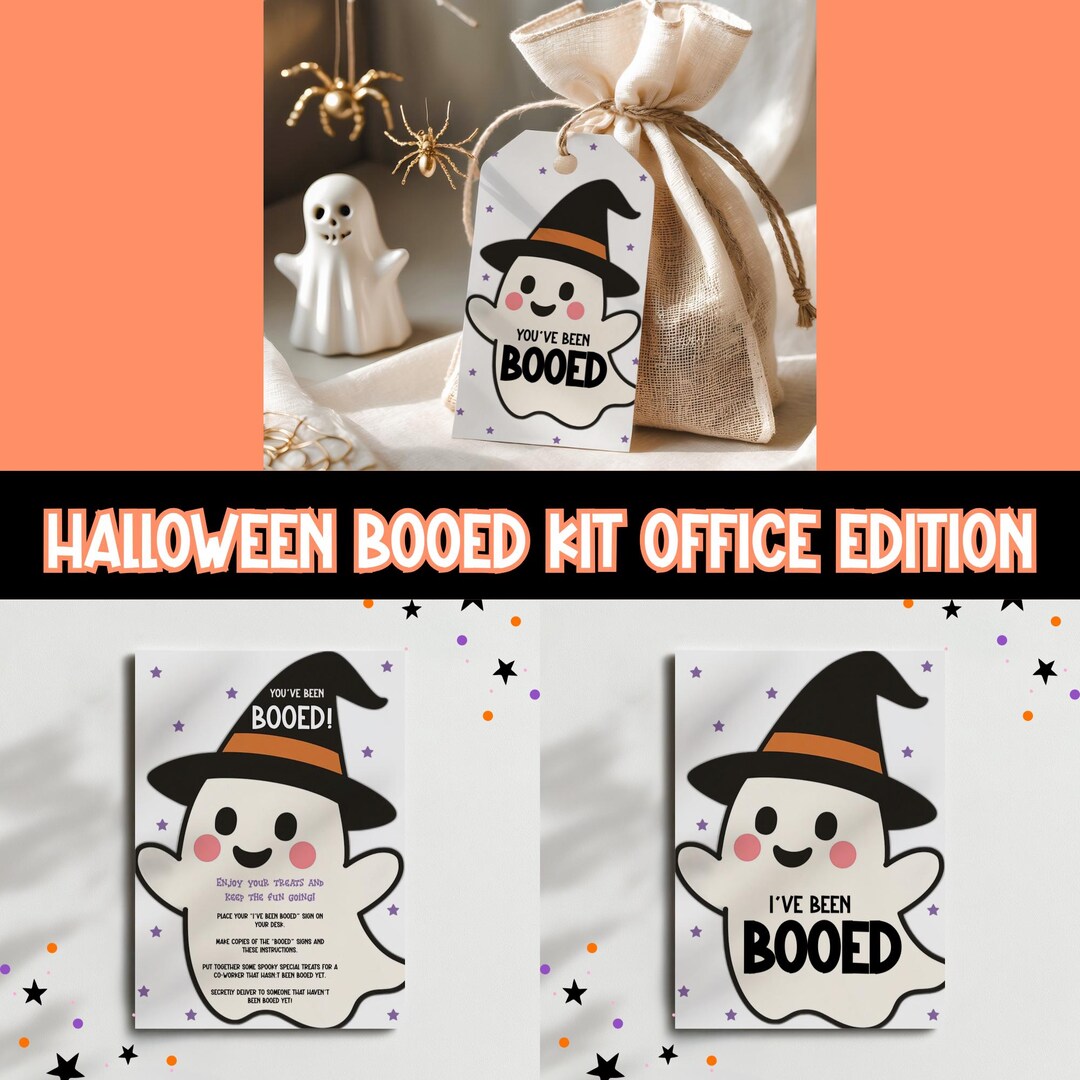 I've Been Booed Coworker Printable Game, I've Been Booed at Work Game ...