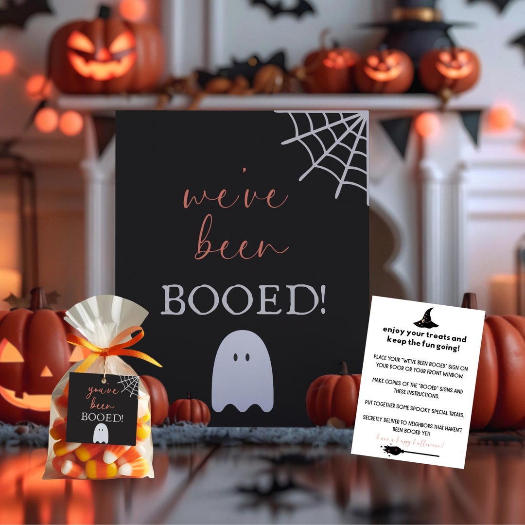 You've Been Booed Printable Sign, You've Been Booed Bundle Kit ...