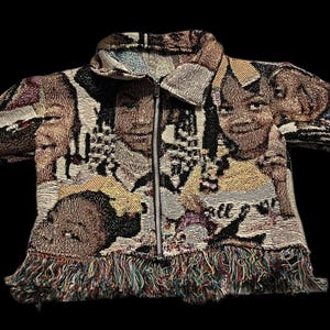 Custom Tapestry Zip up Jacket - Etsy