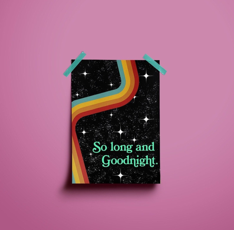 Helena so Long and Goodnight Print/ Poster - Etsy