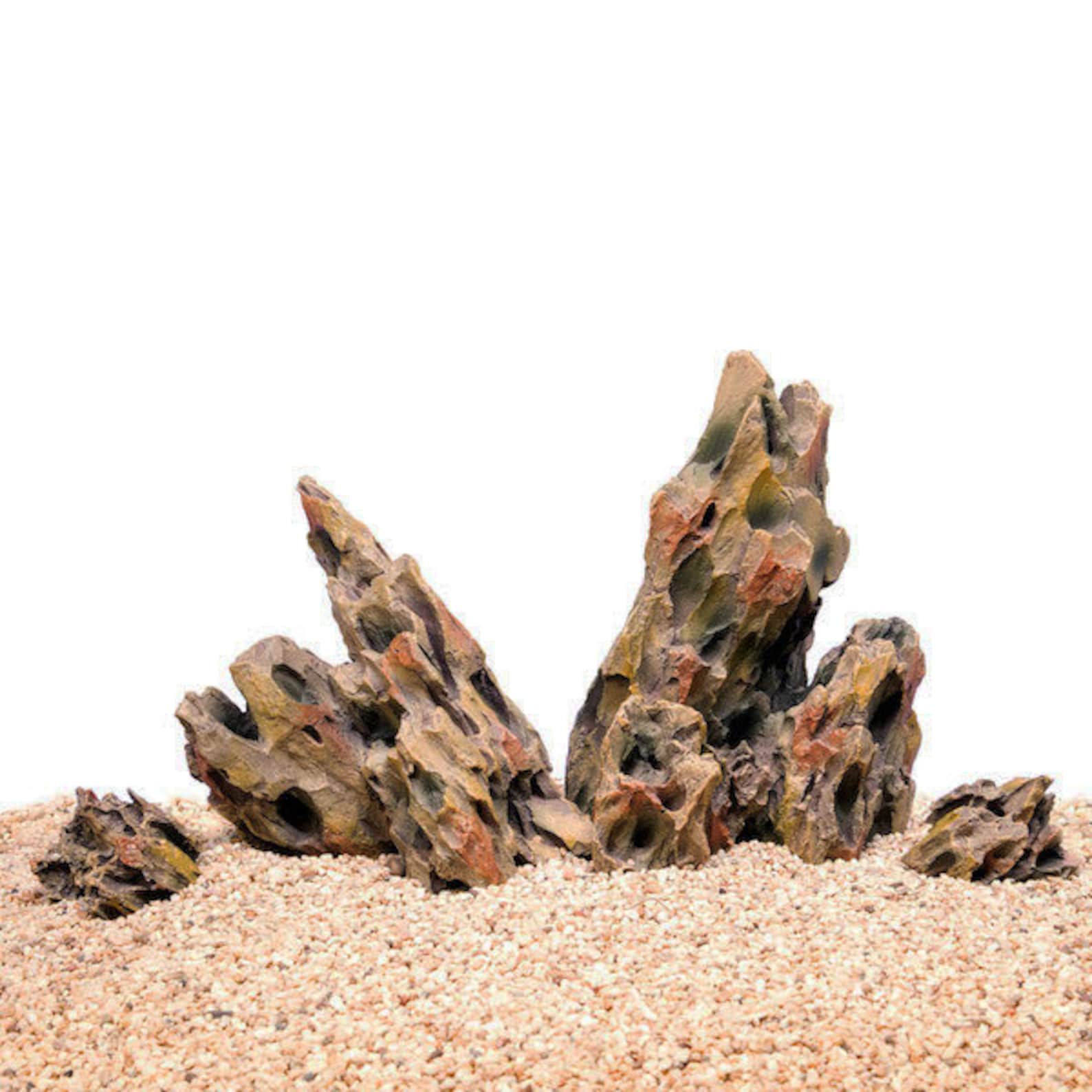 Ohko Dragon Stone Aquascape Rocks, 4 Pcs. Molded Aquarium Décor - Etsy