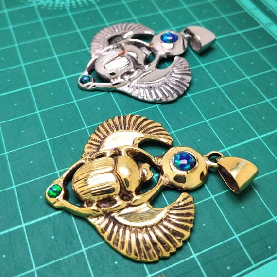 Ancient Egyptian scarab beetle khepera pendant | Etsy