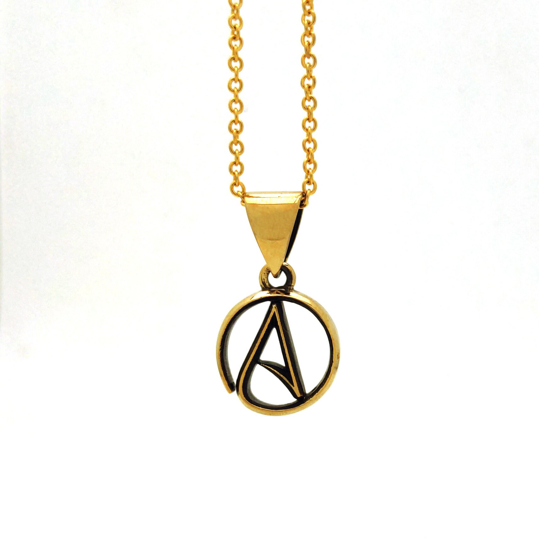 Small Atheist Pendant - Etsy